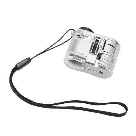 Pocket Microscope, Adjustable Mini Microscope Magnifier Compact HD Lens ...