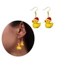 4Pairs Little Yellow Ear Inspired Dangle Earrings Jewelry Stylish ...