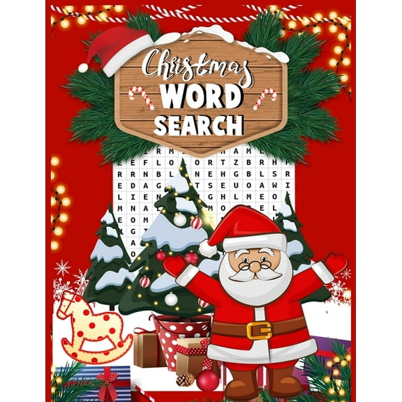 Santa Word Search : 75 Puzzle Pages for Children and Adults! Large ...