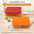 11 Cup Rectangle Silicone Storage Cover Lids Replacement for Pyrex 7212 ...