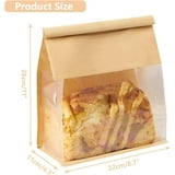 NOGIS 20 Pack Paper Bread Bags with Window Bread Bags for Homemade ...