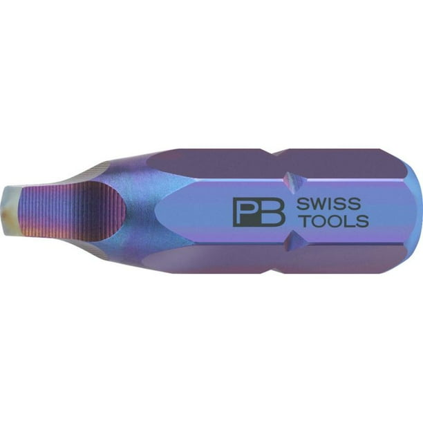 PB Swiss Tools PB C6.185/3 Square Drive Bit, Robertson, 3.4 mm, 25mm ...