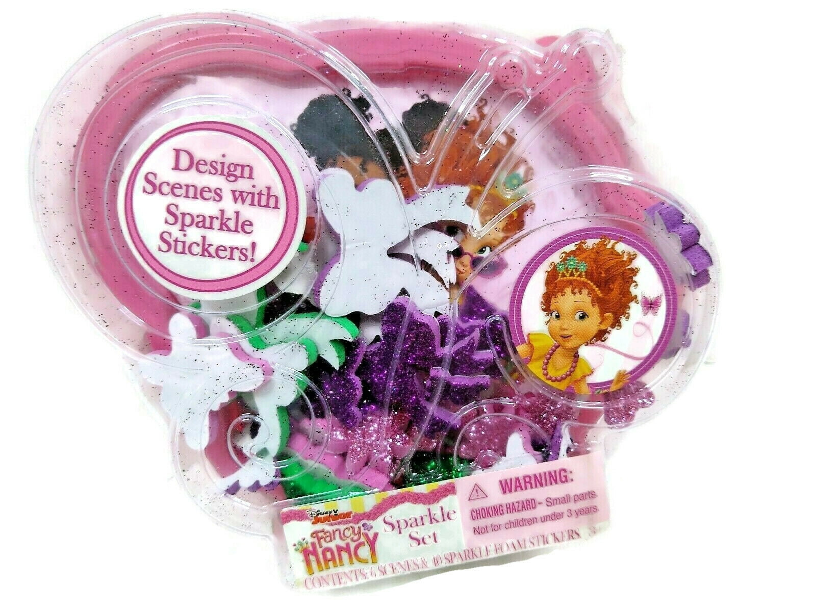 Fancy Nancy, Tara, Sticker Set 6 Scenes 40 Sparkle Foam Stickers ...