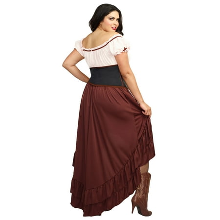 Dreamgirl Saloon Gal Costume Women's Wild West Western Plus Size Fancy ...