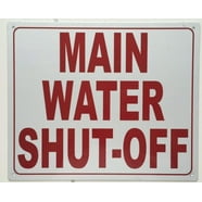 Notice Water Shut Off Sign - Walmart.com