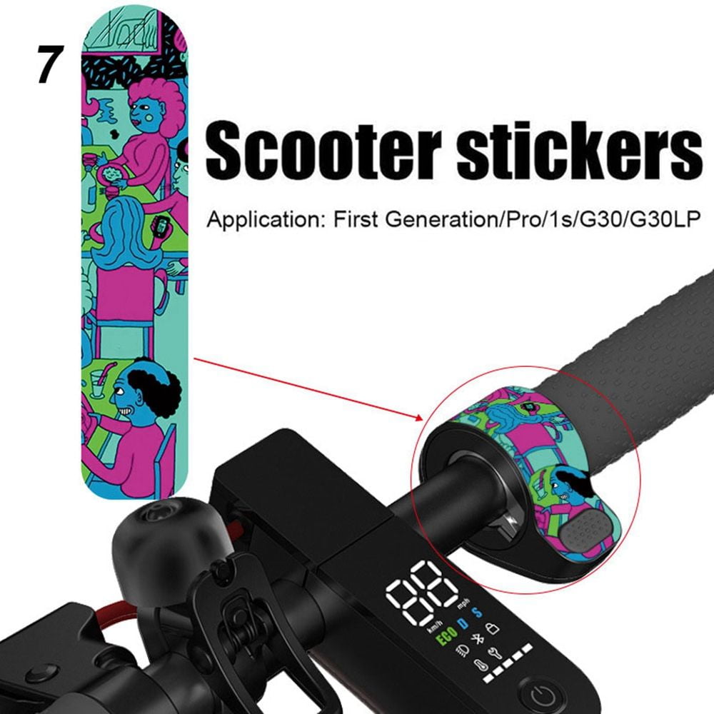 Fashion 13.5*3cm Finger Pro MAX Throttle Scooter Stickers G30 Scooters ...