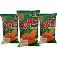 Sabritas Ruffles Queso Verdes 50g Box With 5 bags papas snacks Mexican ...