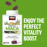 Force Factor Perfect Maca, Maca Root Supplement with Saffron, Dark ...