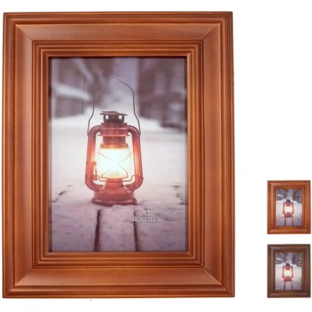 Solid Wood Picture Frame with Glass Window, Portrait and Landscape ...