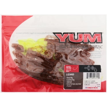 YUM Dinger Fishing Lure Soft bait Worm Camo 5 in - Walmart.com