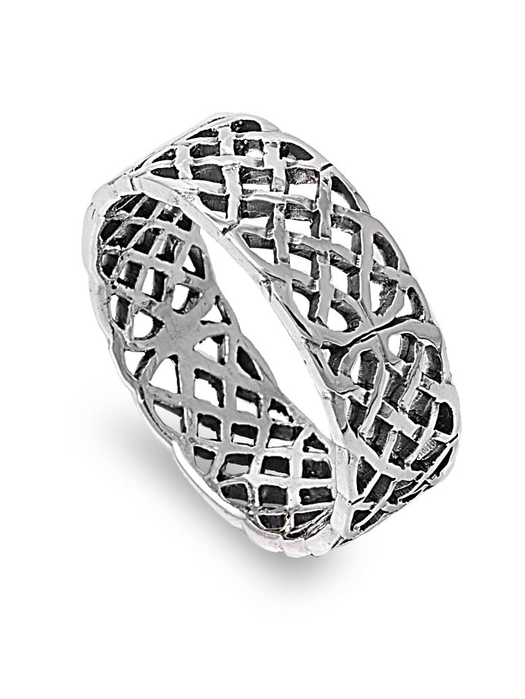 925 Sterling Silver Wicca Pagan Witch Ritual Ring Size 14 - Walmart.com