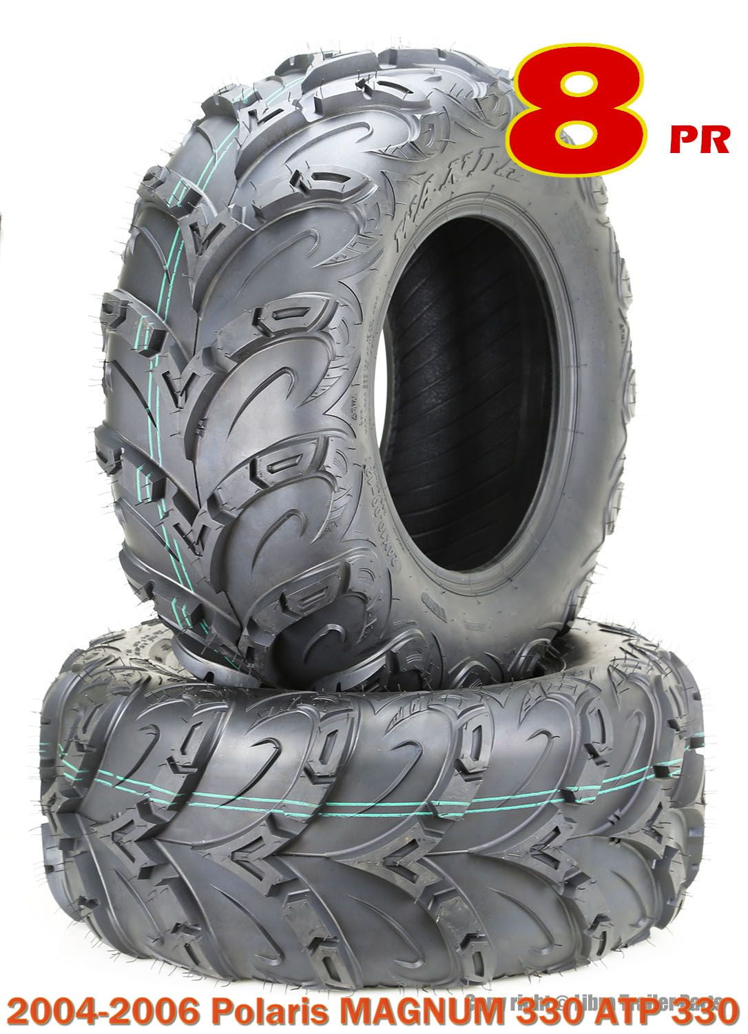 2 WANDA Premium 8PR ATV Tires 24x8x12 for 2004-2006 Polaris MAGNUM 330 ...