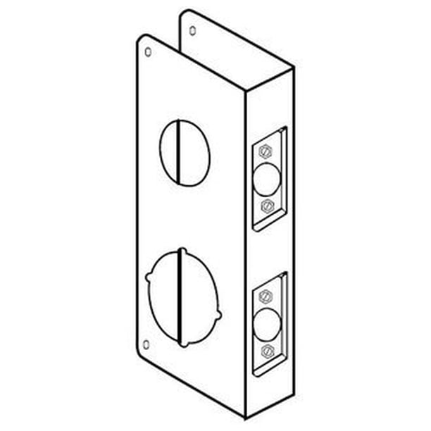 Don-Jo 264-Cw 2 Hole Wrap Around Door Reinforcer - Bronze - Walmart.com