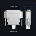 Mixed D-Sub Connector 30Amp - 9W4 Male/Female 5+4 Pin Power Mixed ...
