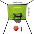 Mini Basketball Hoop for Trampoline with 1 Balls and Inflator Portable ...