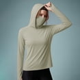 Craaazy Women's Long Sleeve Hoodies Solid Color Sun Protection Pullover ...