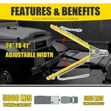 HPDAVV Adjustable Tow Bar Kit, 5000lb Capacity, Yellow, for Hitch ...