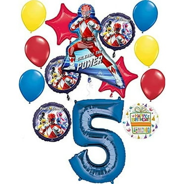 Power Rangers Birthday Party Supplies Unleash the Power Balloon Bouquet ...