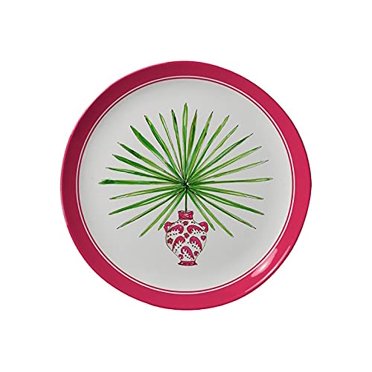 Merritt - Melamine Round Salad Plate - Turquoise Trellis - 8" - Walmart.com