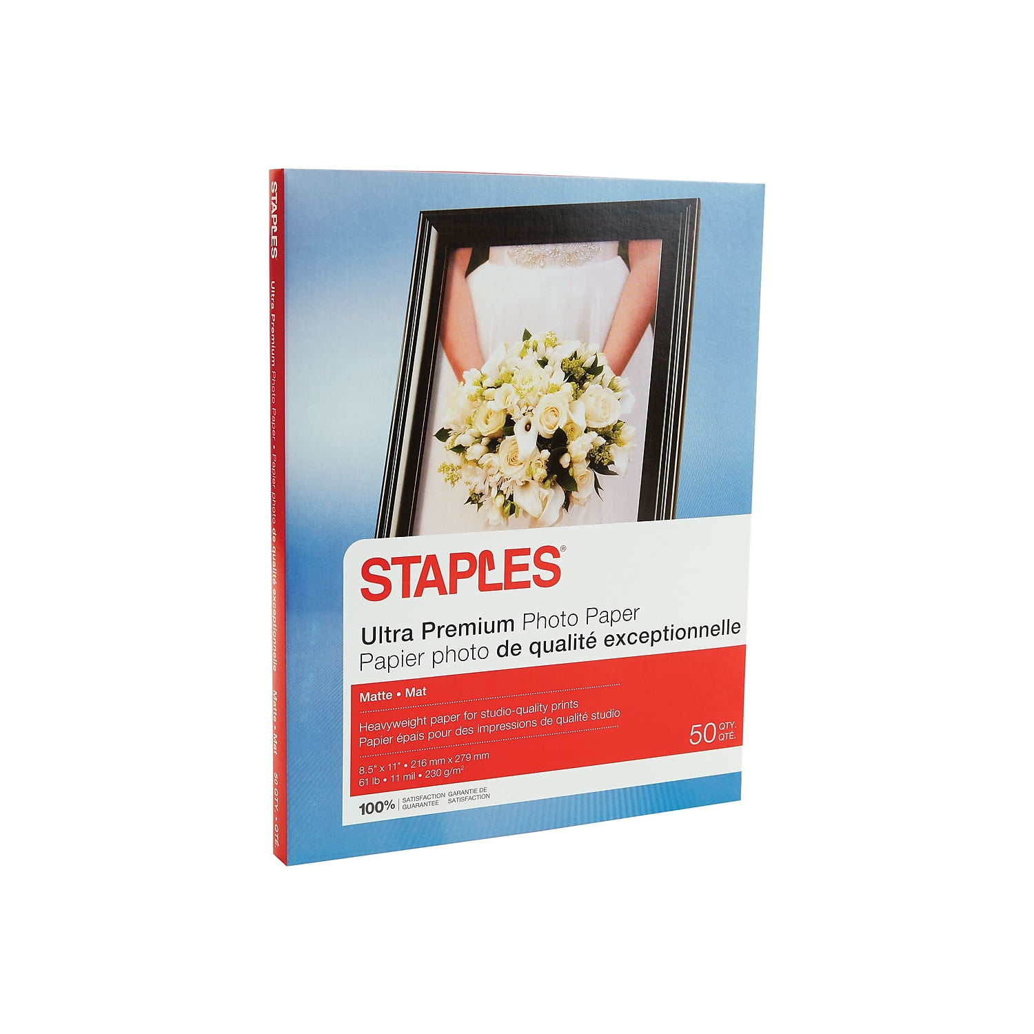 Staples Ultra Premium Matte Photo Paper 8.5" x 11" 50/Pack (19895-CC ...