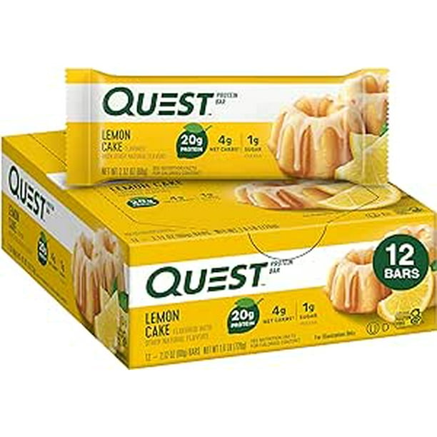Quest barras - Lemon cake 12 pzas | Walmart en línea