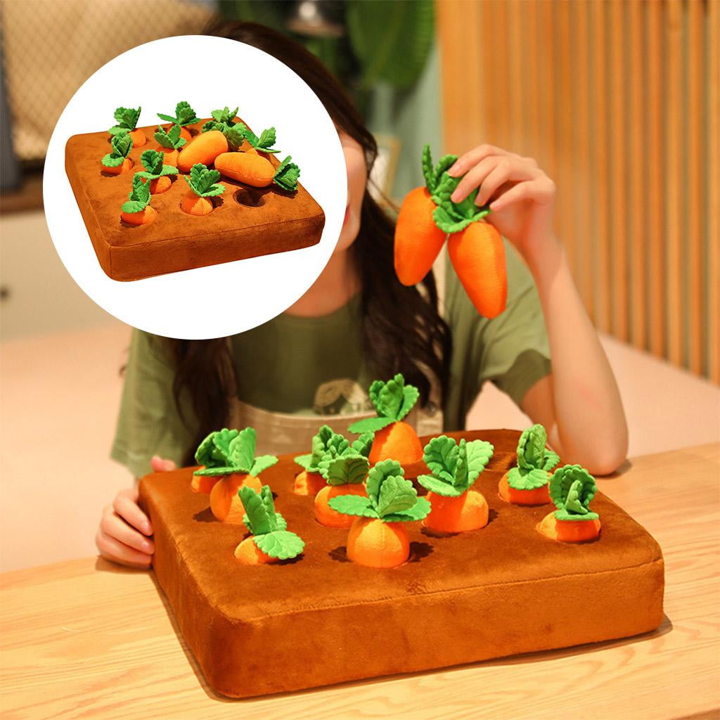 Carrot Plush Toy Montessori 1 Year Old Toddlers Creative Pull Up ...
