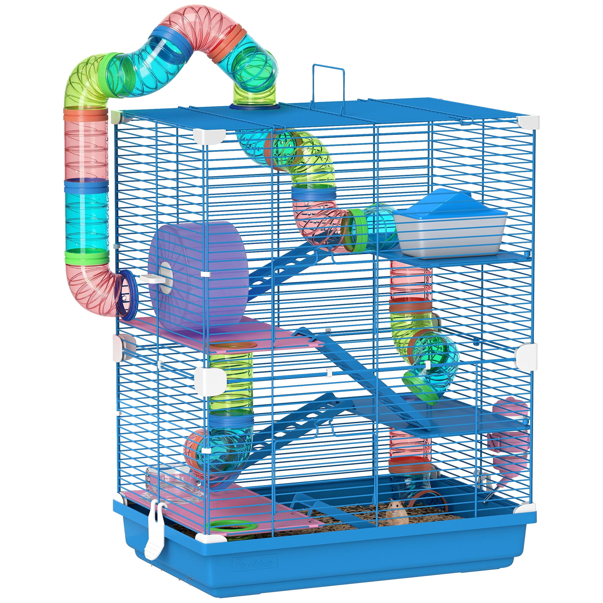 Click here for Pawhut 5 Tiers Hamster Cage  Portable Animal Trave... prices
