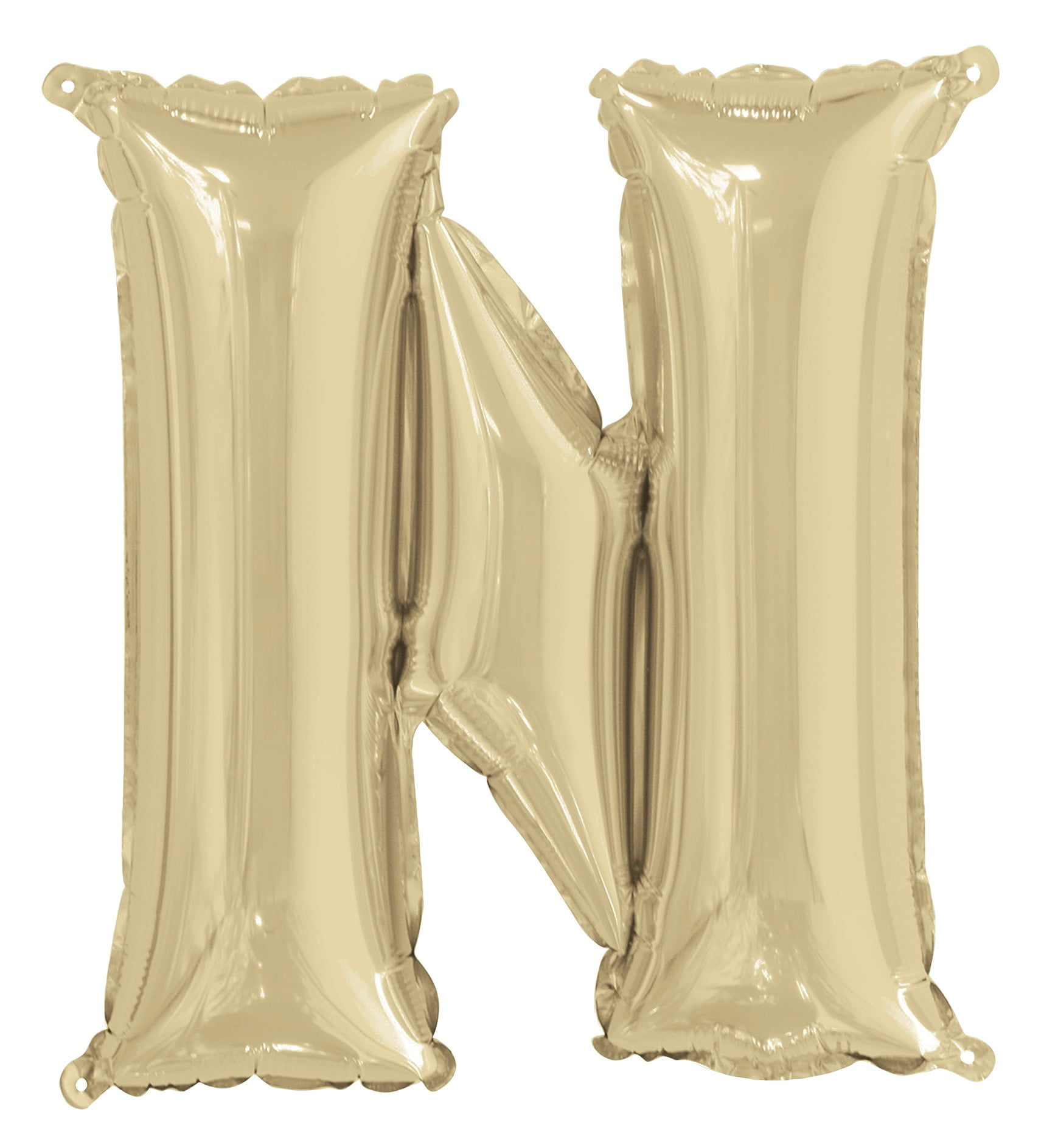 Way to Celebrate! Foil Birthday Letter Balloon, "N", Gold, 14in ...