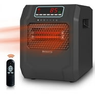 Soleil Infrared Dish Electric Space Heater, Black #DF1015 - Walmart.com