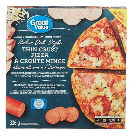 Great Value Italian Deli-Style Thin Crust Pizza | Walmart Canada