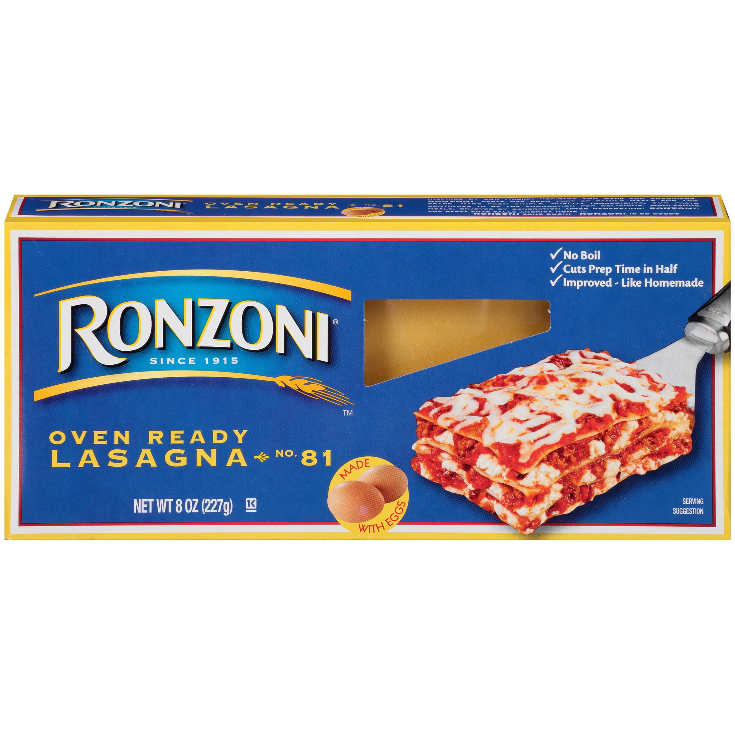 Ronzoni Oven Ready Lasagna Recipe On Box | Besto Blog