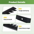 Lawn Mower Blades 42 Inch Replacement for John Deere UC22008,John Deere ...