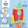 Pull String Rocket Ship Pinata - Galaxy Space Party Supplies for ...