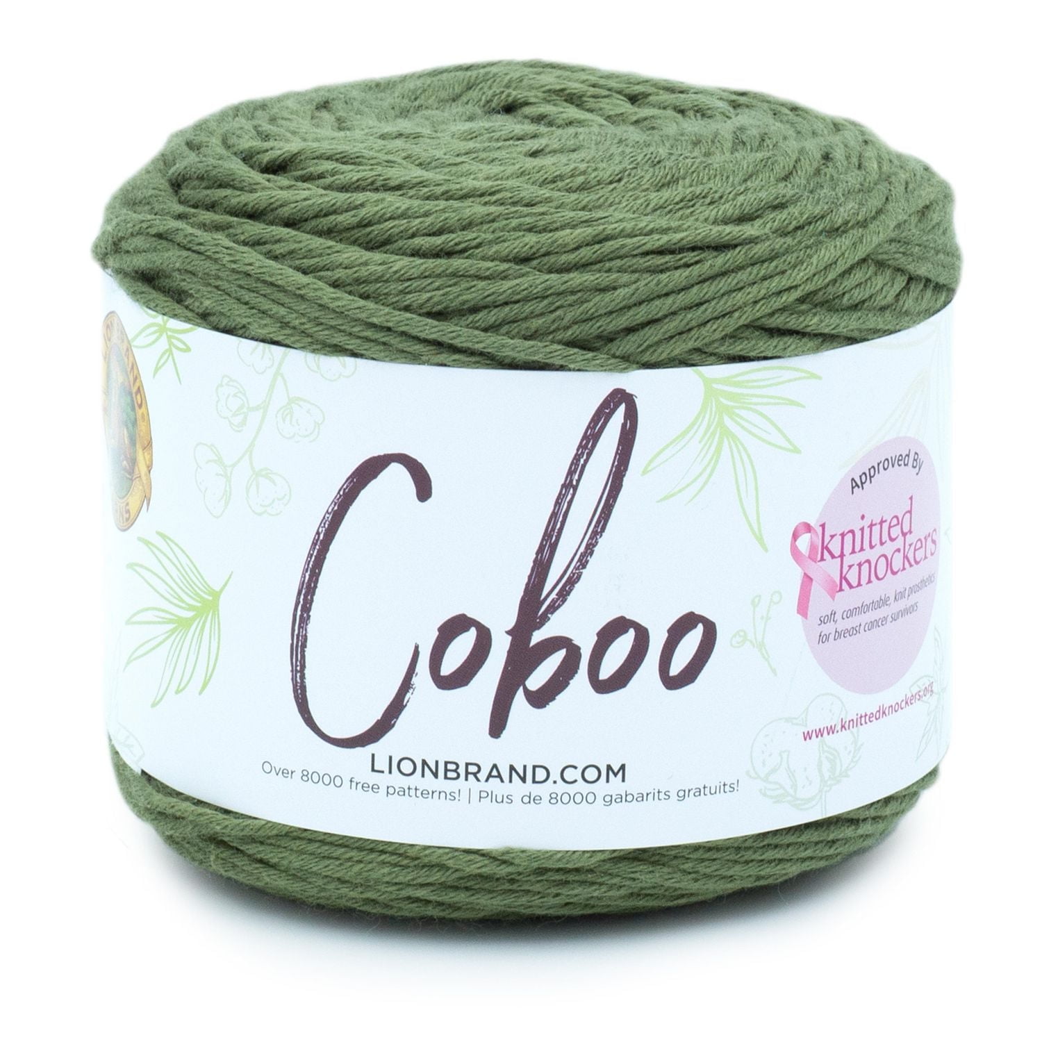 Click here for Lion Brand Coboo Yarn Olive #3 Light/Dk Cotton Bam... prices