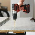 DISEN 16pcs Titanium Coated Twist Drill Bits, 1/4" Hex Shank High-Speed ...