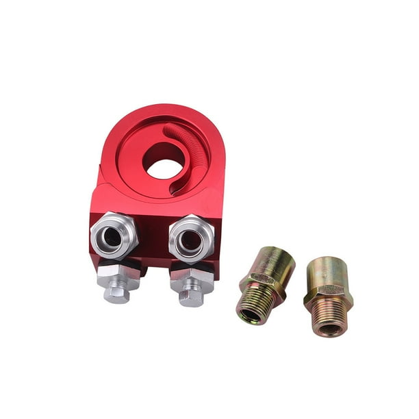 mmirethe Sandwich Plate Adapter Thermostat Engine Oil Filter Alloy Part ...