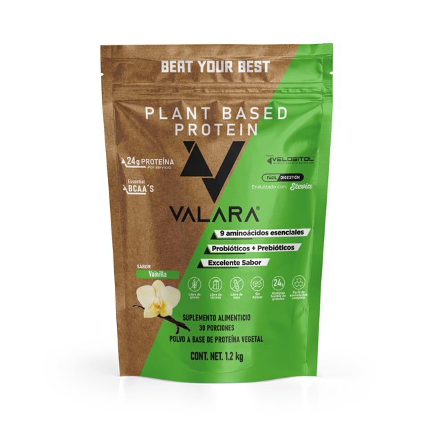 Proteína Vegana Valara sabor Vainilla 1.2kg | Walmart en línea
