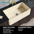 Farmhouse Sink 33 Inch - Apron Front Kitchen Sink Reversible 33"x18"x10 ...