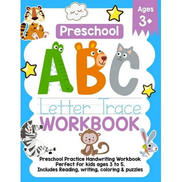 Letter Tracing Preschool workbook for kids ages 3-5 : Learn to write ...