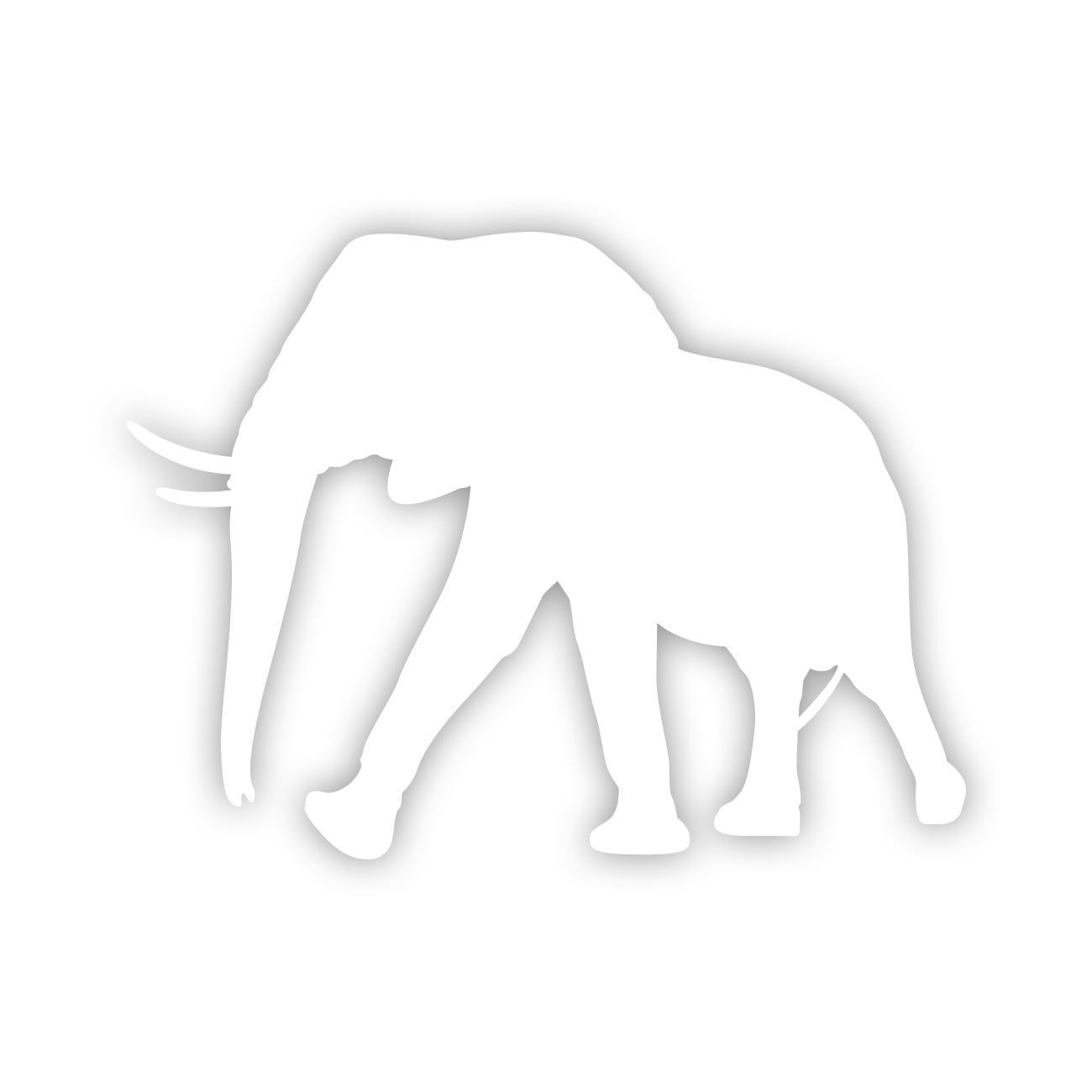 Elephant Sticker Decal Die Cut - Self Adhesive Vinyl - Weatherproof ...