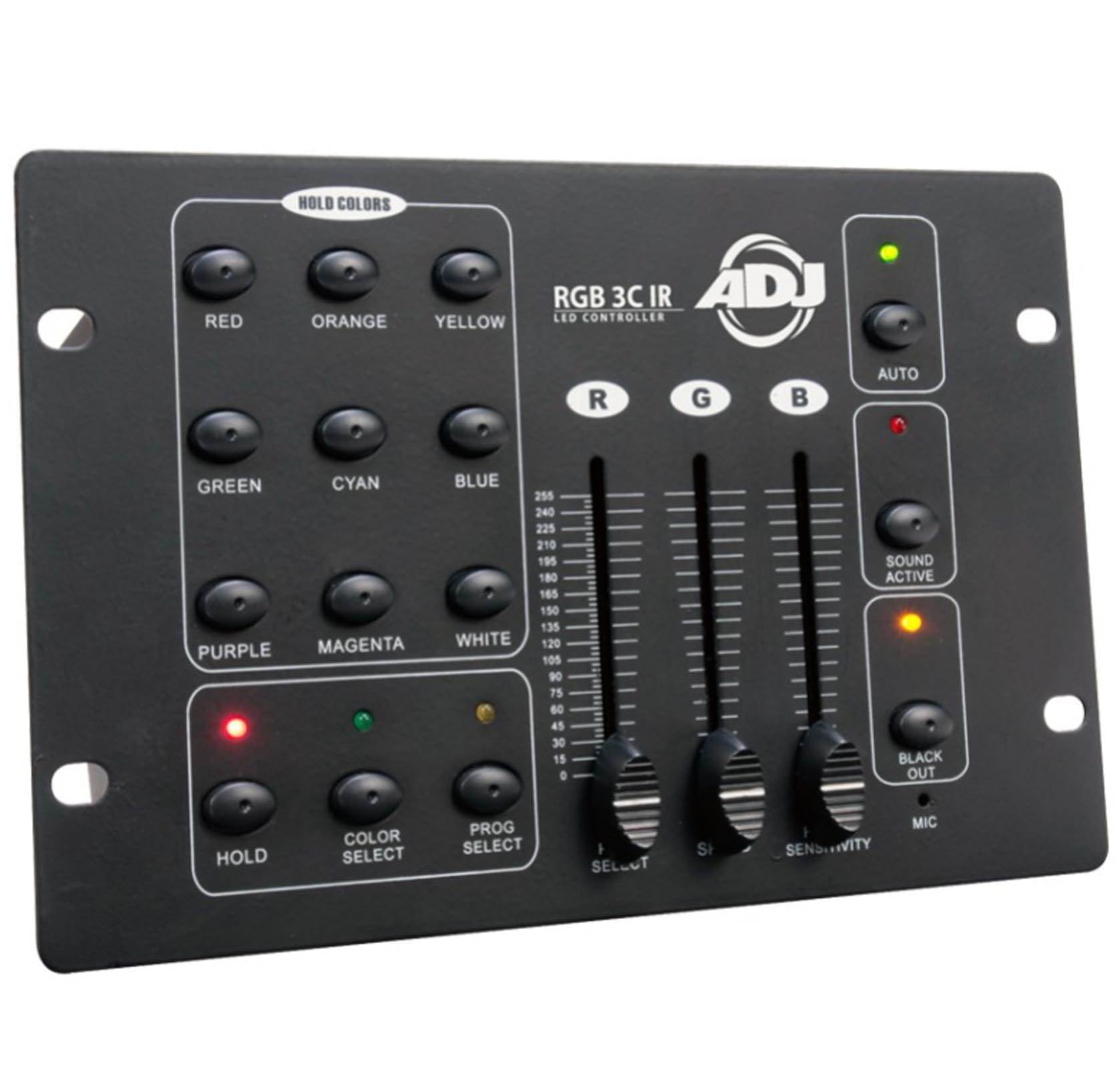 American DJ RGB3C IR 3-Channel RGB DMX Lighting Controller w/ Fader ...