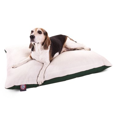 Majestic Pet Solid Color Rectangular Pillow Dog Bed Machine Washable ...