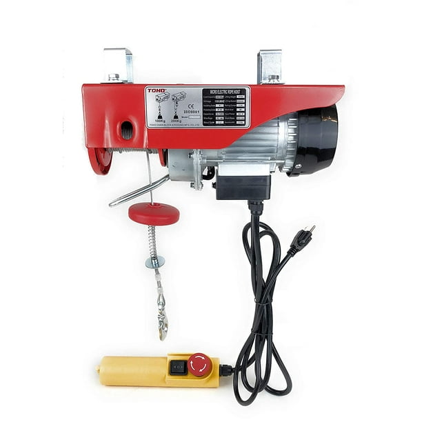 440 lb (200kg) / 220 lb (100kg) Overhead Electric Hoist with 6FT Wired ...