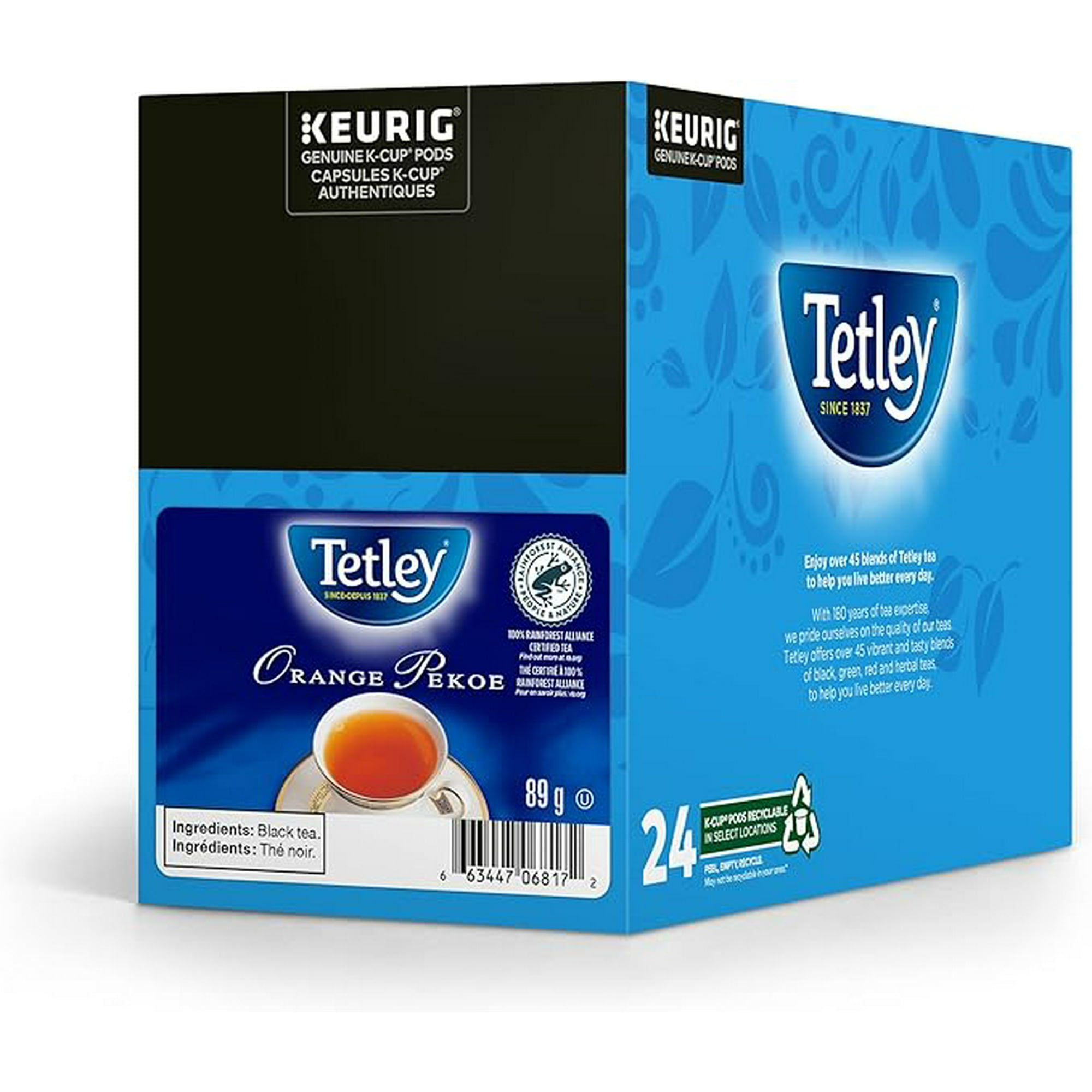 Click here for Tetley Orange Pekoe Tea K -  12 Count For Keurig C... prices