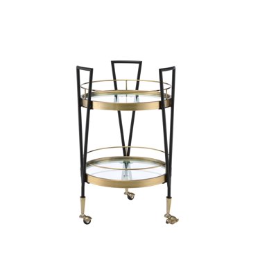 ACME Jinx Serving Cart in Clear and Chrome - Walmart.com