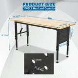 Danolapsi 48" Adjustable Work Bench,Heavy Duty Garage Work Bench Table ...
