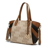Mia K. Collection Estella Signature Satchel Bag - Walmart.com