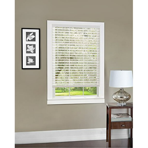 Plantation Collection Set of 6 Cordless Light Vane 2-Inch Sheer Mesh ...