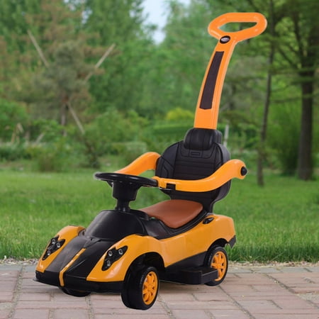 2 in1 Multifunction Four Wheel Baby Push Trolley Wheel Baby Push Kids ...