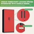 INTERGREAT Metal Storage Cabinet,72" Steel Lockable File Cabinet with ...